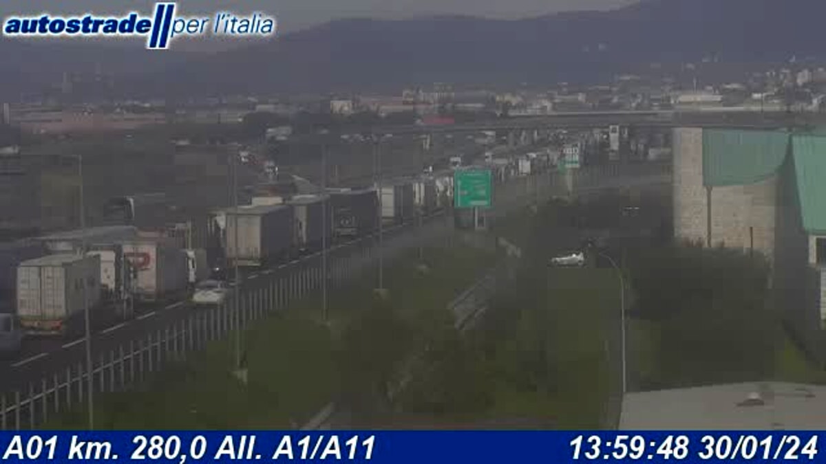 Incidente sull'autostrada A1 tra Calenzano il bivio con la Direttissima ...